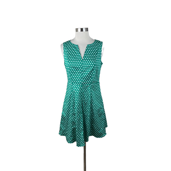 Boden | Dresses | Boden New Us 6p Green White Sleeveless Mischa Dress ...